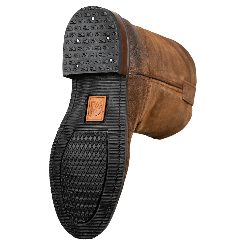 Bota Vaquera con Suela de Hule Piel Gamuza Siete Leguas 1000FZ | Bootplace